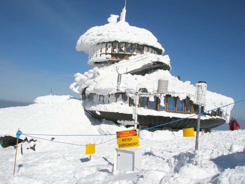 Building Colapsied Under Heavy Layers of Snow Editorial Stock Image ...