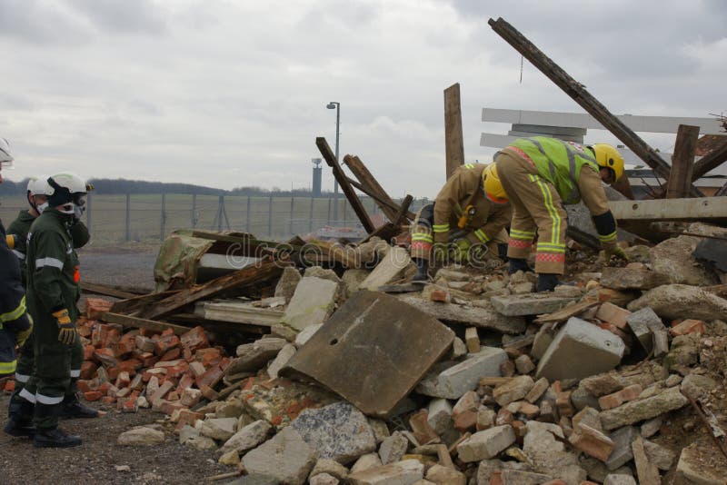 Building Collapse, Disaster Zone Editorial Stock Photo - Image of ...