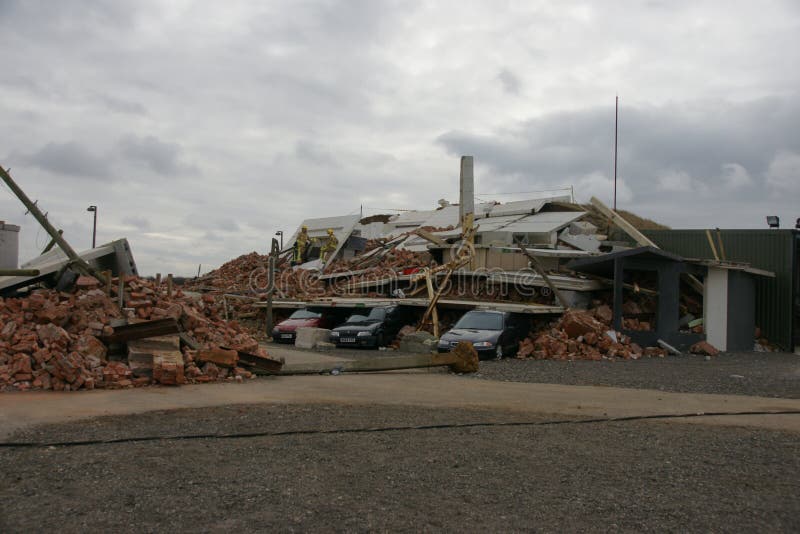 Building Collapse, Disaster Zone Editorial Stock Image - Image of ...