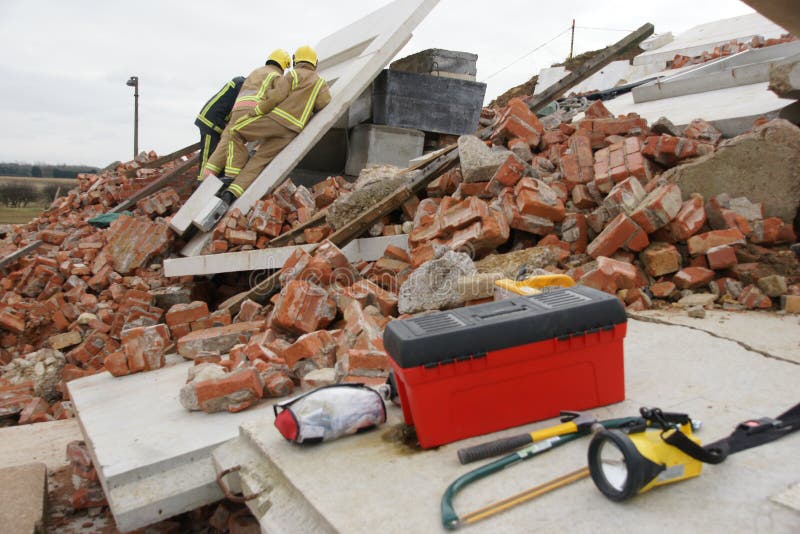 Building Collapse, Disaster Zone Editorial Photography - Image of help ...