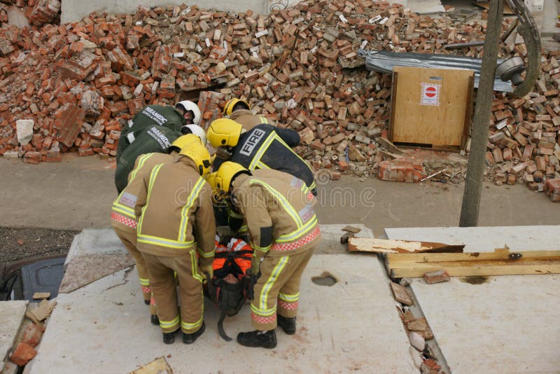 Building Collapse, Disaster Zone Editorial Stock Photo - Image of ...