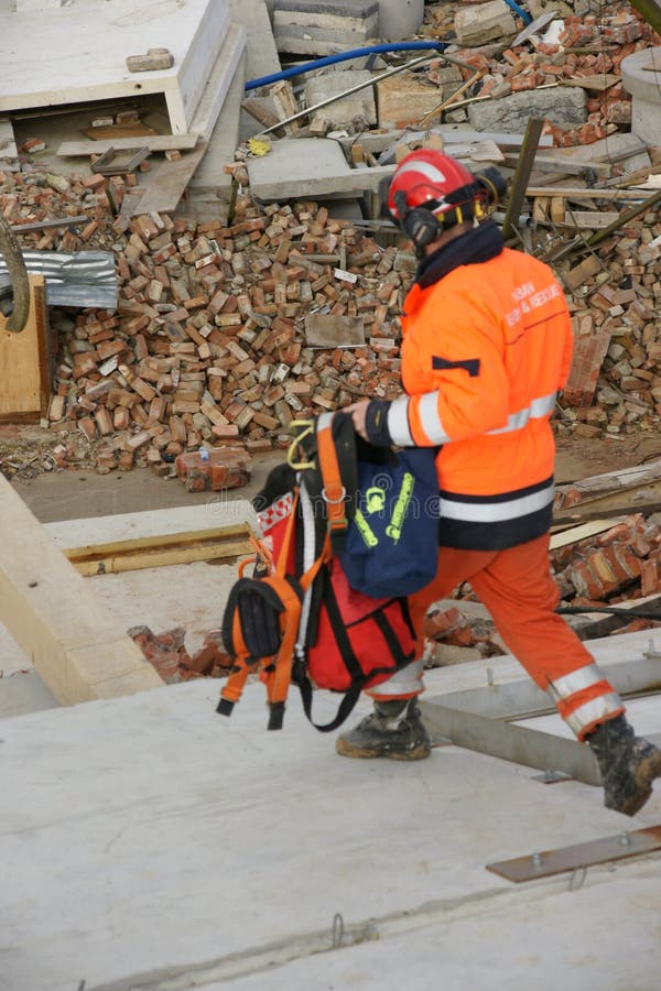 Building Collapse, Disaster Zone Editorial Stock Photo - Image of ...