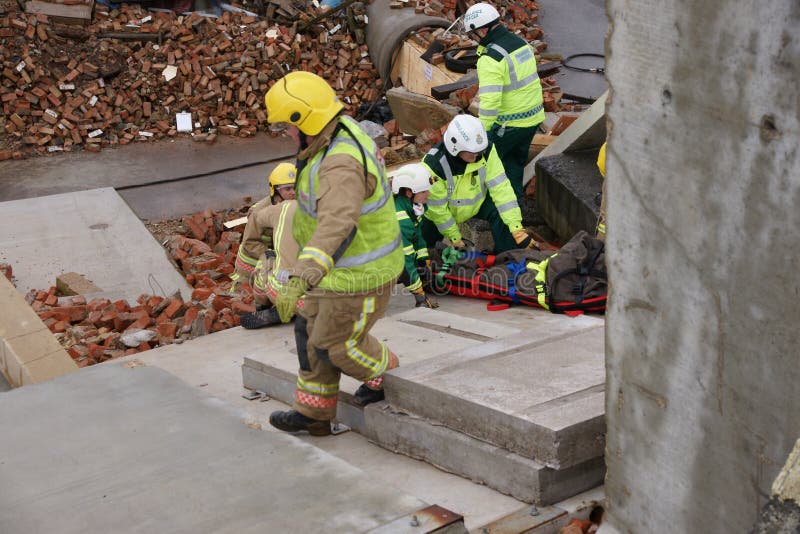 Building Collapse, Disaster Zone Editorial Stock Image - Image of ...