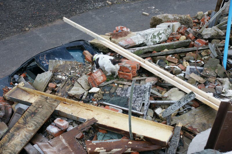 Building Collapse, Disaster Zone Stock Photo - Image of high, block ...