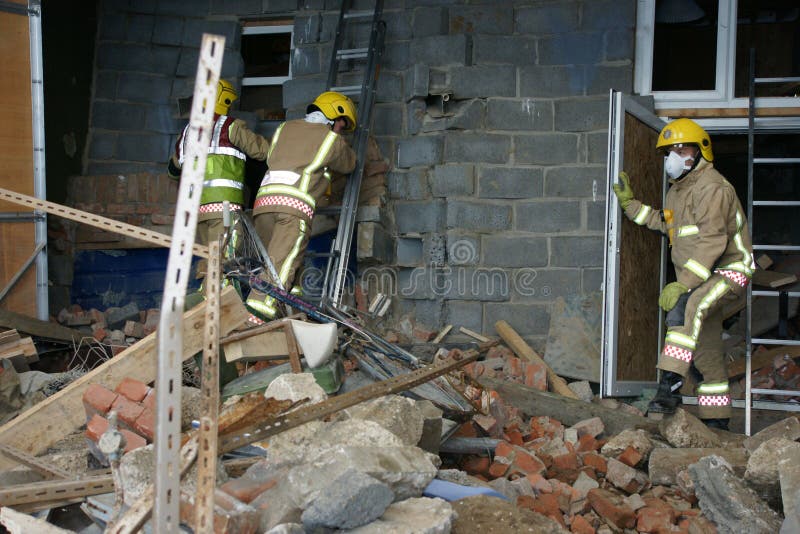 Building Collapse, Disaster Zone Editorial Photography - Image of fire ...