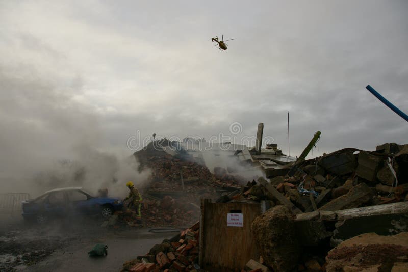 Building Collapse, Disaster Zone Editorial Stock Photo - Image of ...