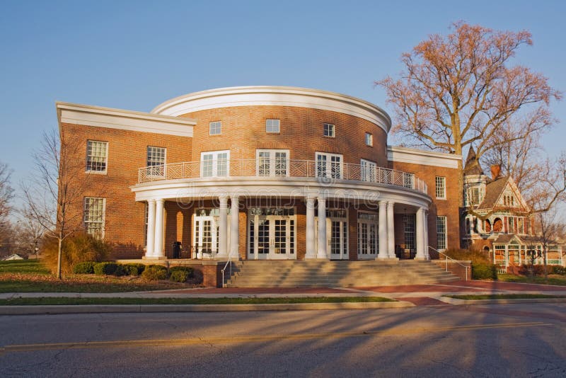 Building on a College Campus in Indiana Stock Photo - Image of ...