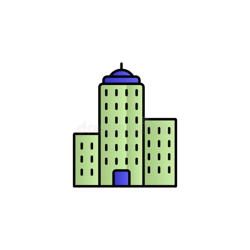 School Building Gradient Stock Illustrations – 584 School Building ...