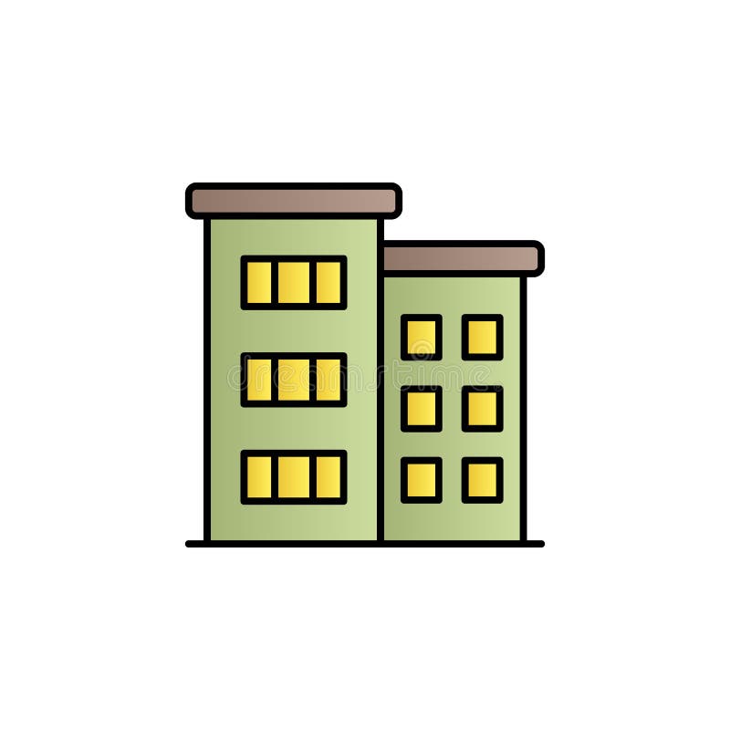 School Building Gradient Stock Illustrations – 584 School Building ...