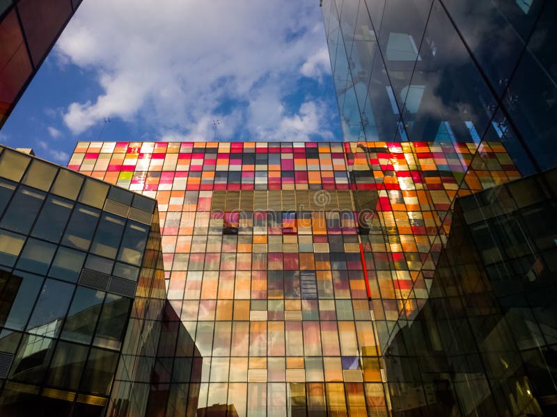 Golden Building Reflections Stock Photo - Image of reflections, america ...