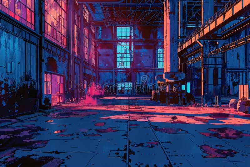 A Building with Colorful Paint Splattered on the Floor. Ideal for ...