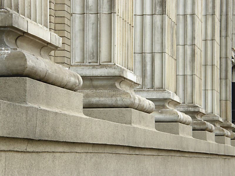 Building column bases stock image. Image of stone, history - 5077261
