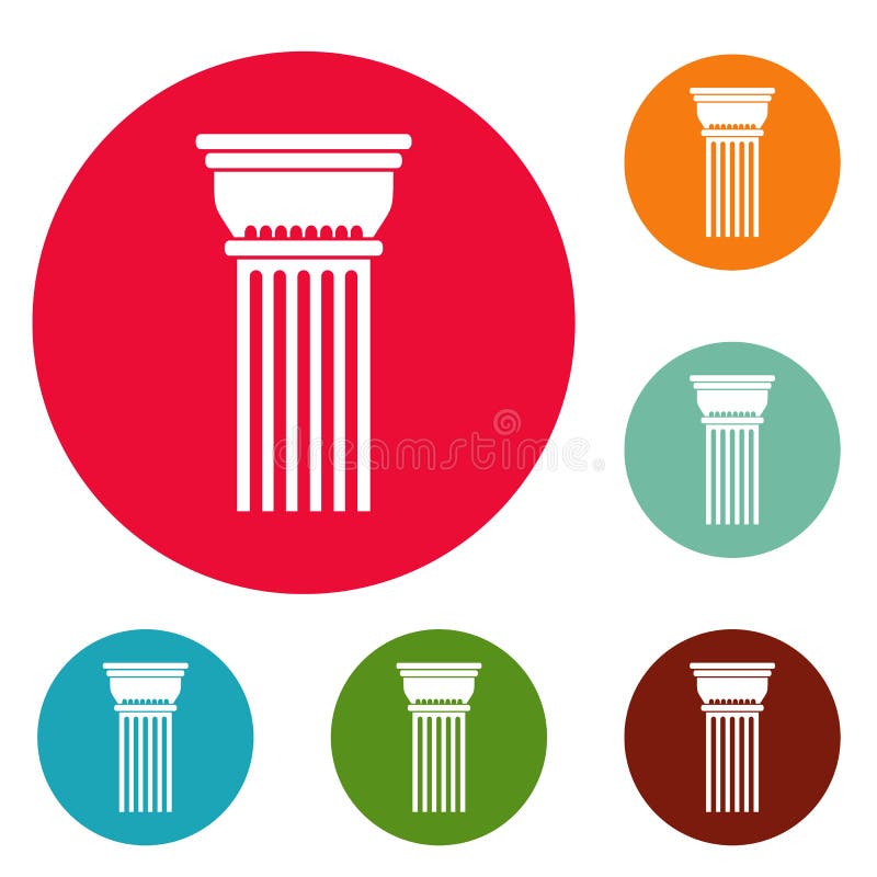 Building Column Pillar Logo Design, Building Structure Vector ...