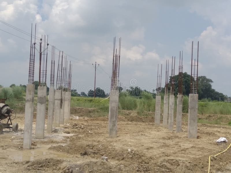 Building Column Building Column Structure Stock Image - Image of work ...