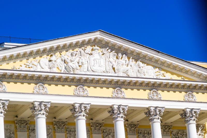 Building with columns stock image. Image of horse, architectural - 68693181