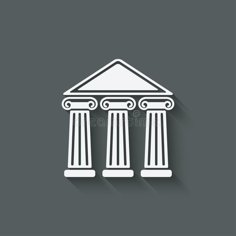 Greece symbol icons set stock vector. Illustration of archeology - 54100604