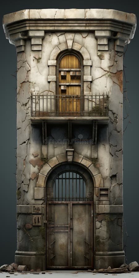 3d Render of Old Style Castle House in Jeff Soto S Imaginative Prison ...