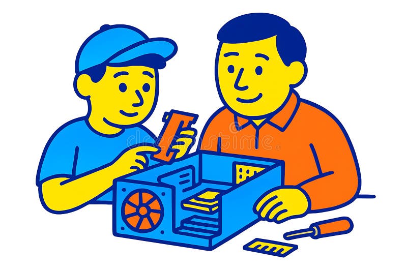 Building a Computer Together a Father and Son Teach Each Other Tech ...