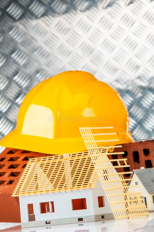 Building Concept with Construction Site Stuff Stock Image - Image of ...