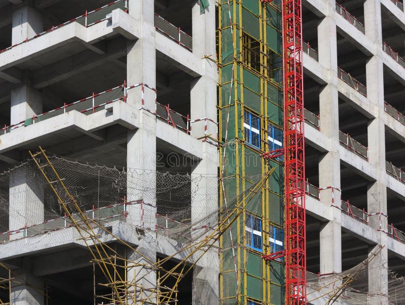 Building Concrete Structure Stock Photo - Image of structure, view ...