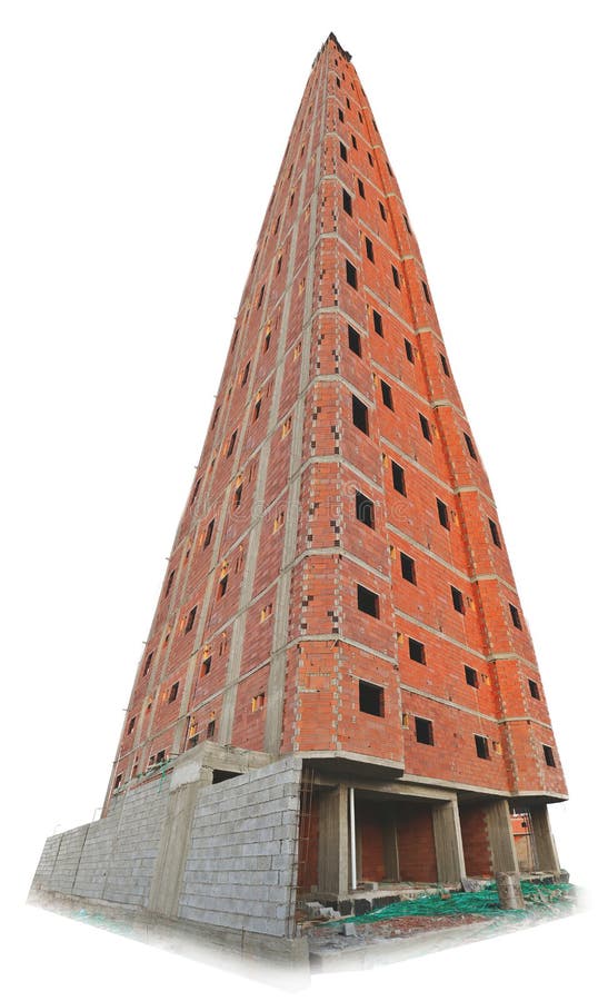 Building cone shaped stock illustration. Illustration of skyscraper ...