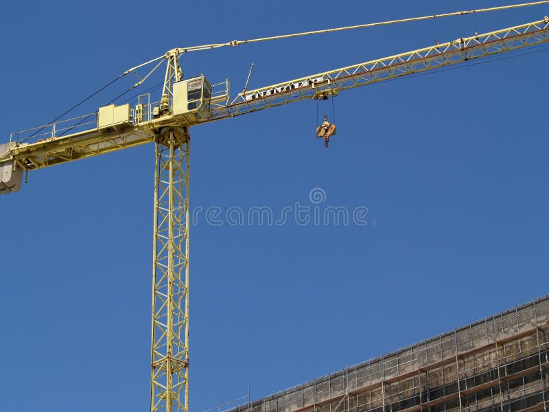 Constriction Site of Large Building Viewed from Below Stock Image ...