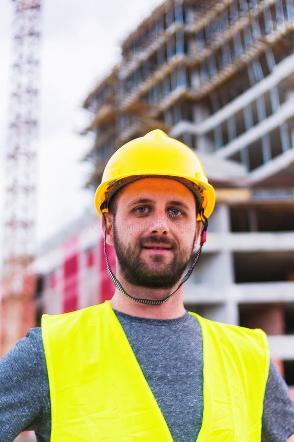 Building Construciton Worker Enginneer Stock Photo - Image of helmet ...