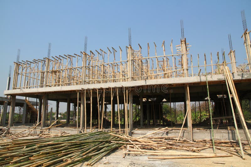 Building construct site stock image. Image of pole, land - 38503393