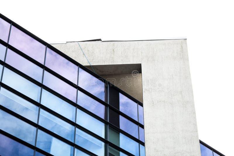 A Concrete and Glass Building Stock Image - Image of architecture ...