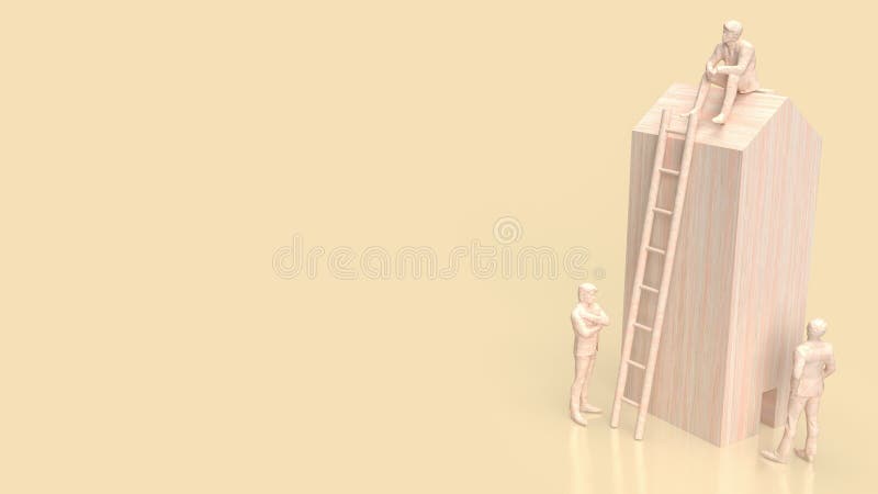 The Man and House for Building Business Concept 3d Rendering Stock ...