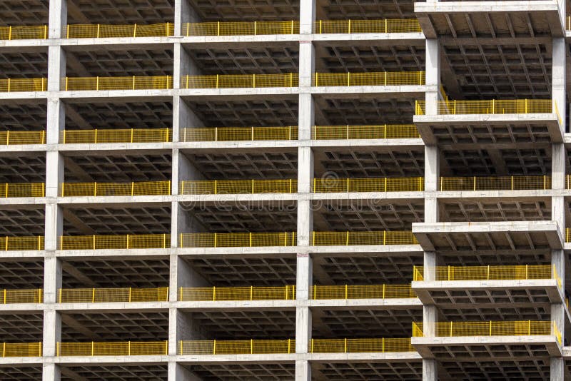 Building Construction Architecture Front View Stock Image - Image of ...