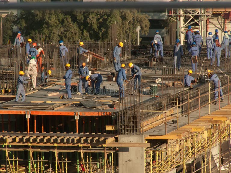 Building construction area editorial stock photo. Image of manual ...