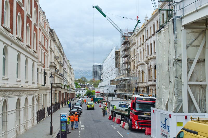 Building Construction in the City Editorial Photography - Image of ...