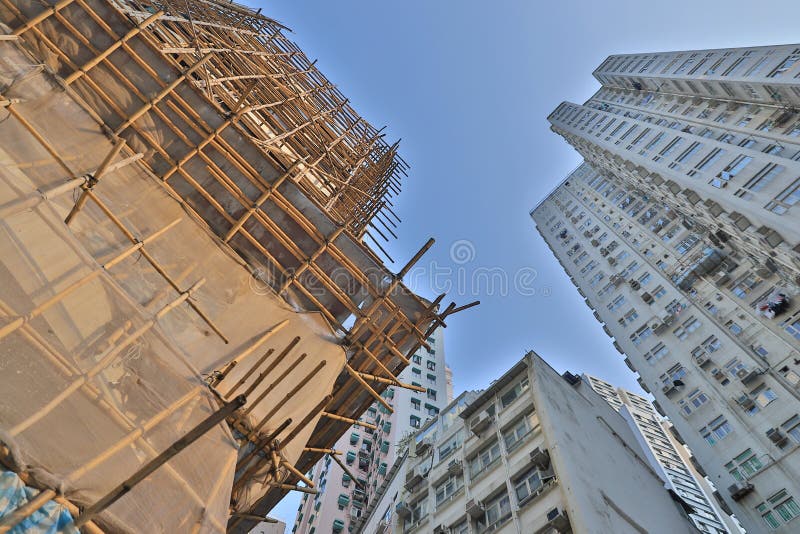 Building Construction on the City Under a Beatuful Sky Stock Image ...