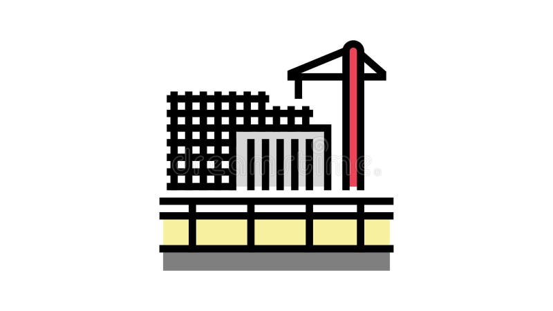 Building Construction Sizes Modeling Color Icon Animation Stock Video ... Building Construction Sizes Modeling Color Icon Animation Stock Video ...