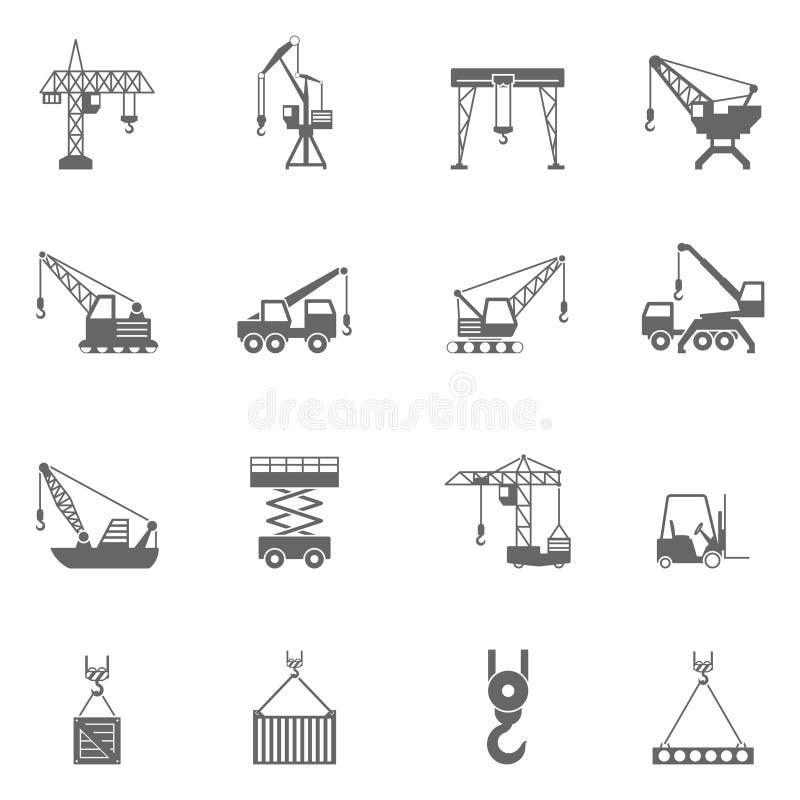 Vector Black Construction Icons Set Stock Illustrations – 25,619 Vector ...
