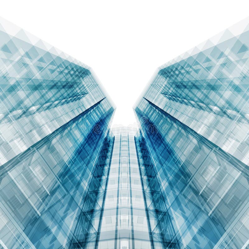 Building Construction Design. 3d Rendering Stock Illustration ...