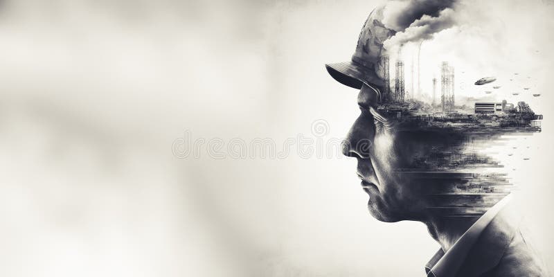 Building Construction Engineering Project Devotion with Double Exposure ...