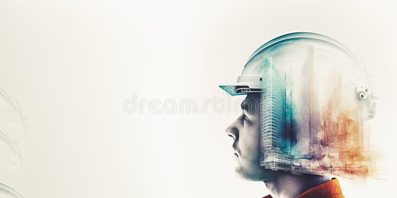 Building Construction Engineering Project Devotion with Double Exposure ...