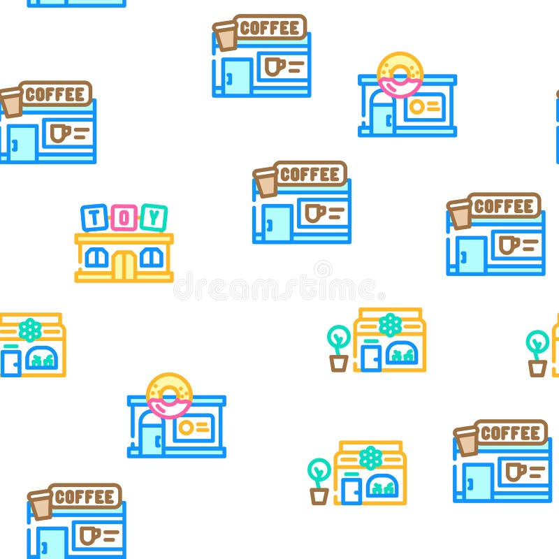 Building Construction Exterior Icons Set Vector Stock Vector ...