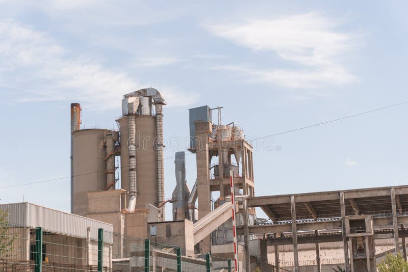 Building Construction of a Factory Stock Photo - Image of brick ...