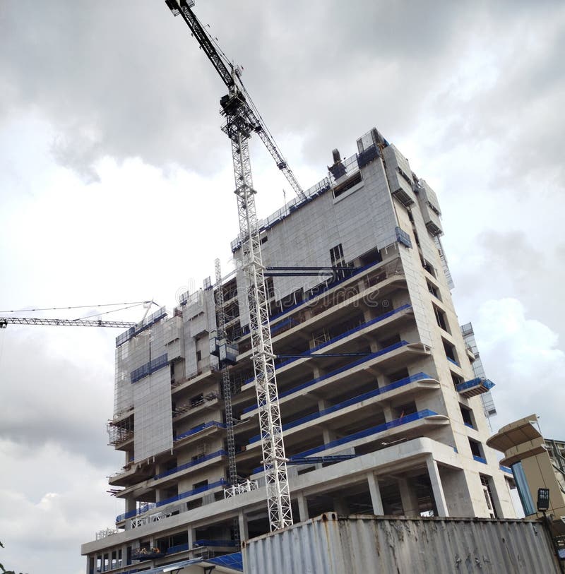 Building Construction Hotel Process Stock Photo - Image of architecture, process: 361532288