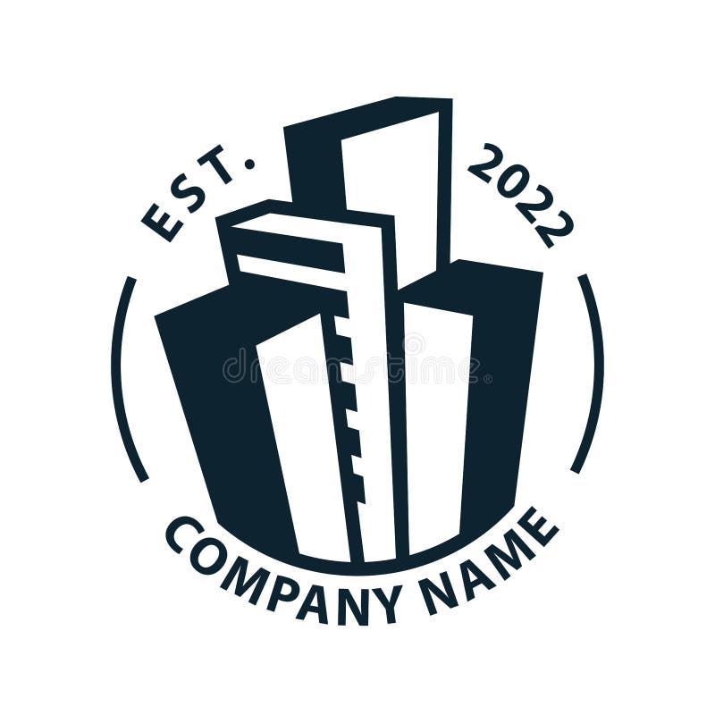 Building Construction, House Apartment Developer Logo Stock ...