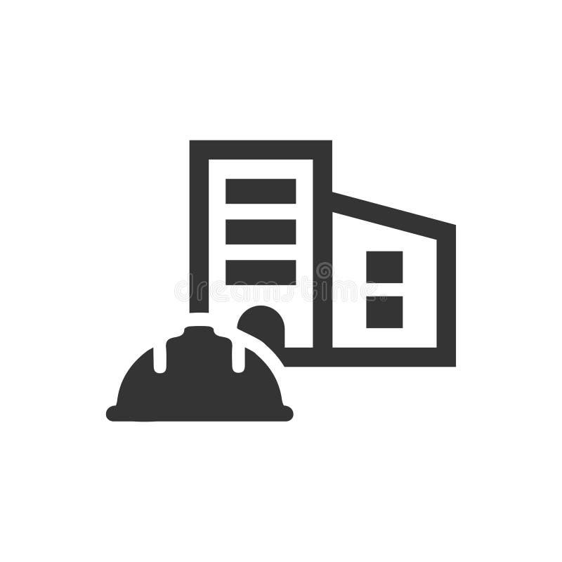 Building construction icon stock vector. Illustration of development ...