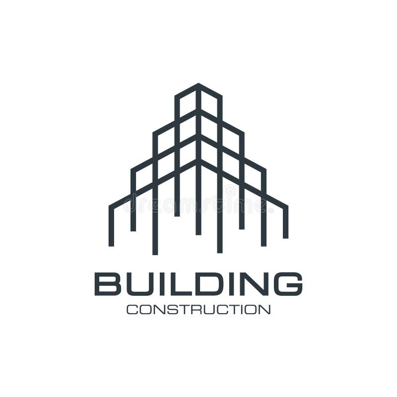 Building Construction Logo Design Template Stock Vector - Illustration ...
