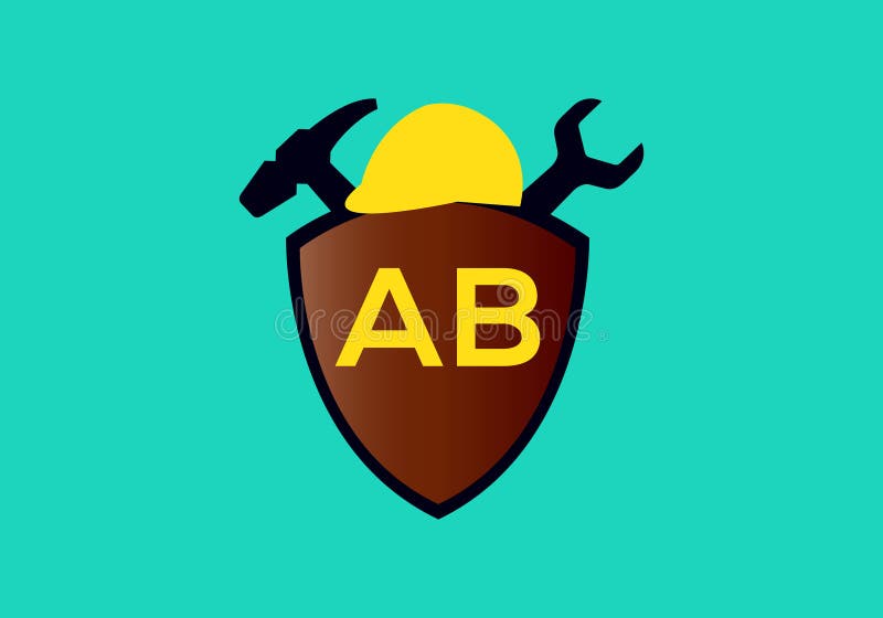 This is AB Building Construction Logo Stock Illustration - Illustration ...