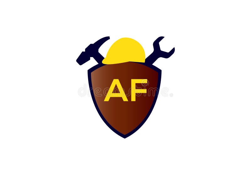 This is AF Building Construction Logo Stock Illustration - Illustration ...