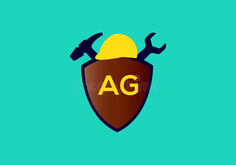 This is AG Building Construction Logo Stock Illustration - Illustration ...
