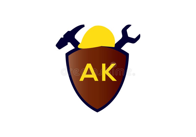 This is AK Building Construction Logo Stock Illustration - Illustration ...