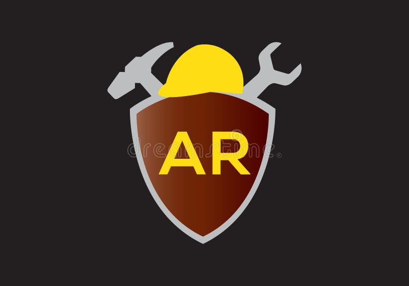 This is AR Building Construction Logo Stock Illustration - Illustration ...